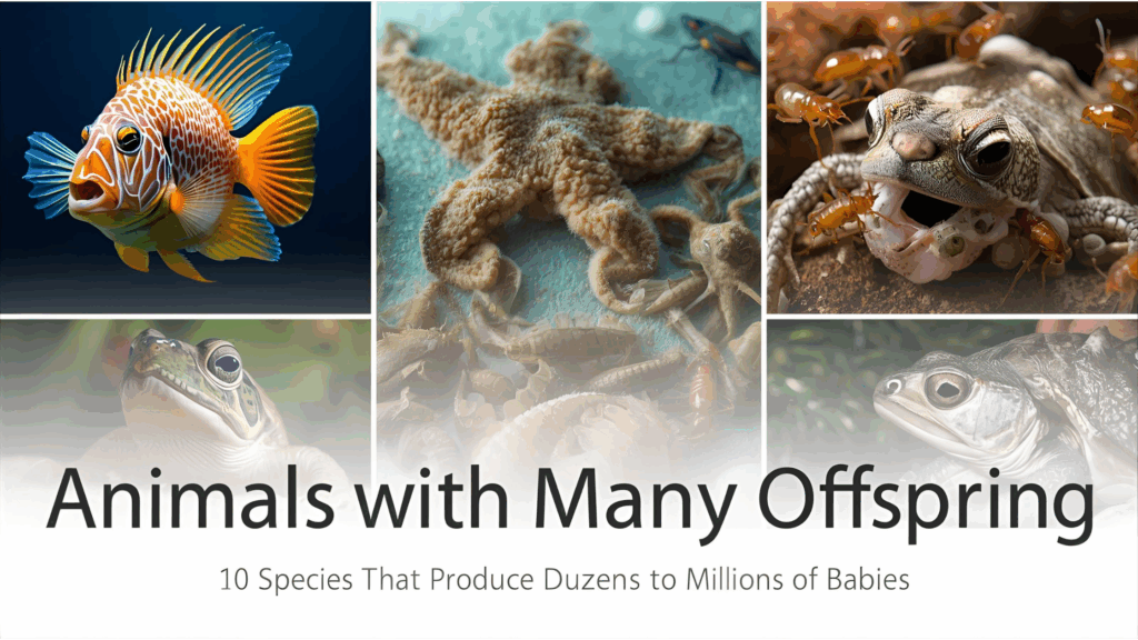 Top 10 Animals with Many Offspring in the Wild